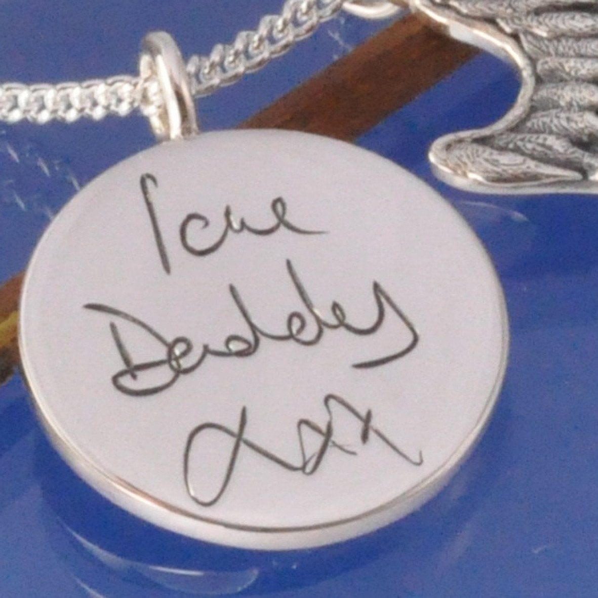Hand Writing Pendant – Chris Parry Handmade Jewellery