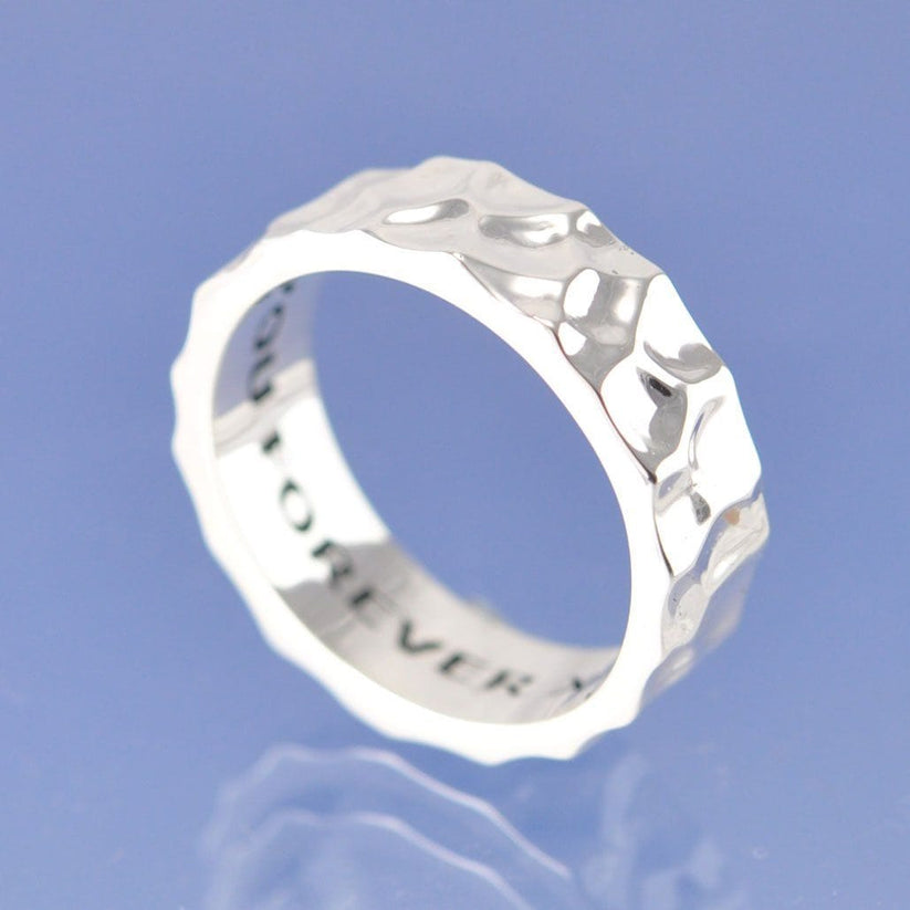 Men's Cremation Ashes Ring | Blacksmith Design