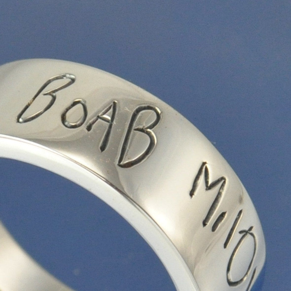 Handwriting Ring – Chris Parry Handmade Jewellery