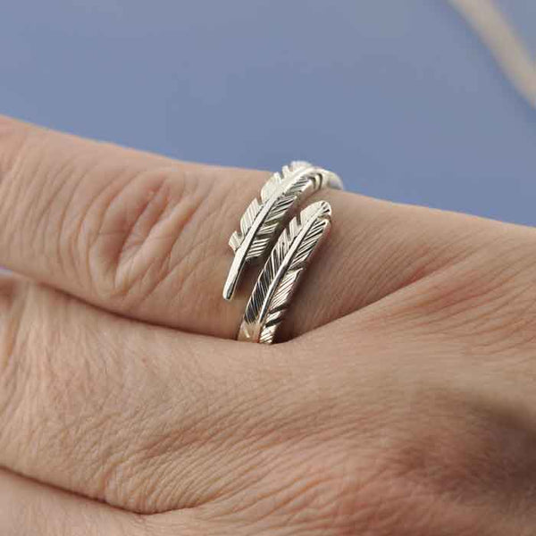 Wrapping Angel Feather Ring with Cremation Ashes – Chris Parry Handmade ...